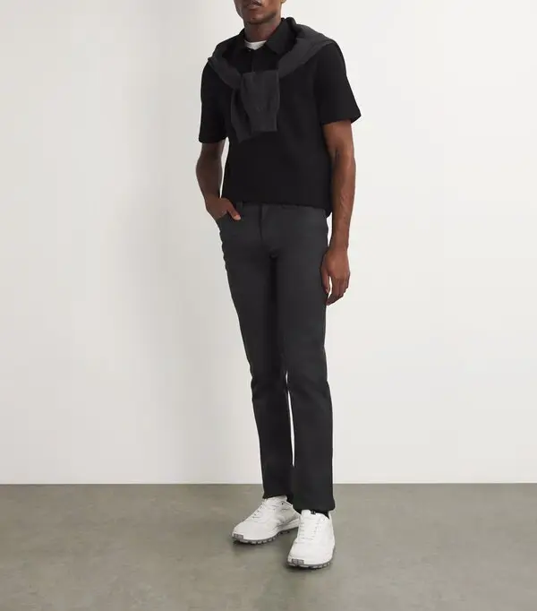 Brioni Cotton Polo Shirt - Black