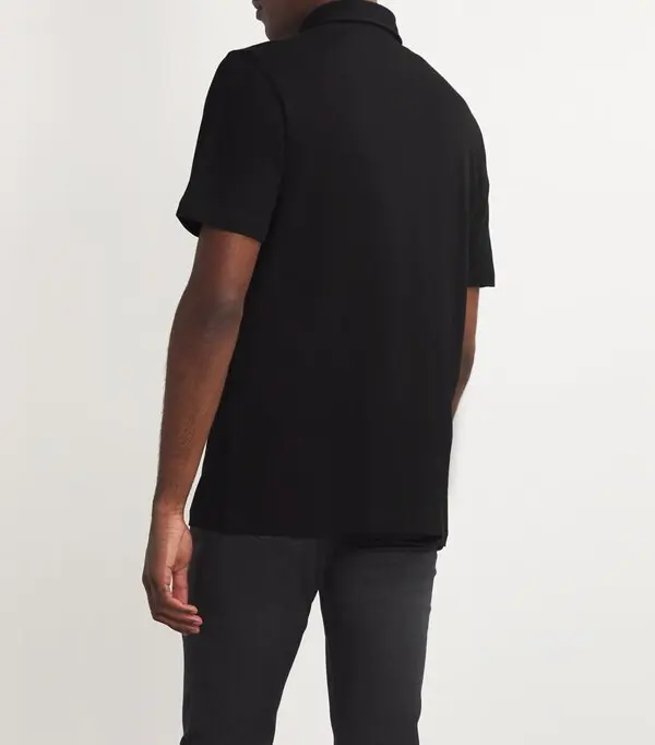 Brioni Cotton Polo Shirt - Black