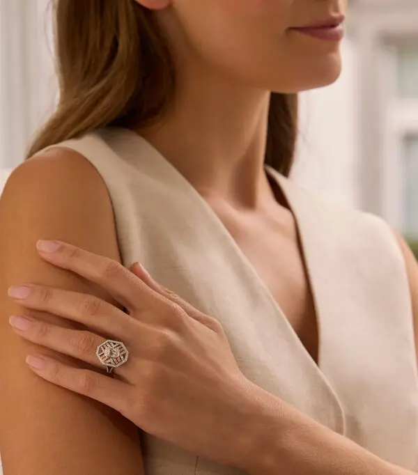 BOODLES Platinum And Diamond Ring