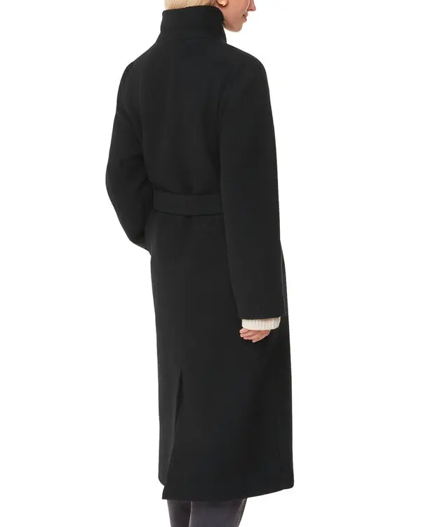 Whistles Morgan Funnel Neck Coat - Black