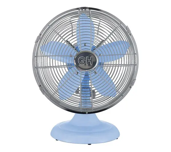 GOOD HOUSEKEEPING All-metal 3-speed 12' Oscilla Ting Table Fan - One-color