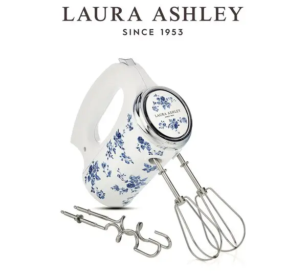 Laura Ashley 5-speed Hand Mixer With Accessories - One-color
