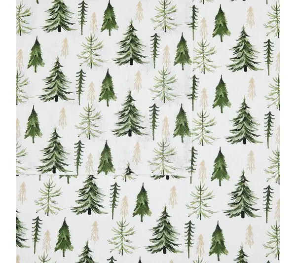 TRULY SOFT Trees Full Flannel Sheet Set