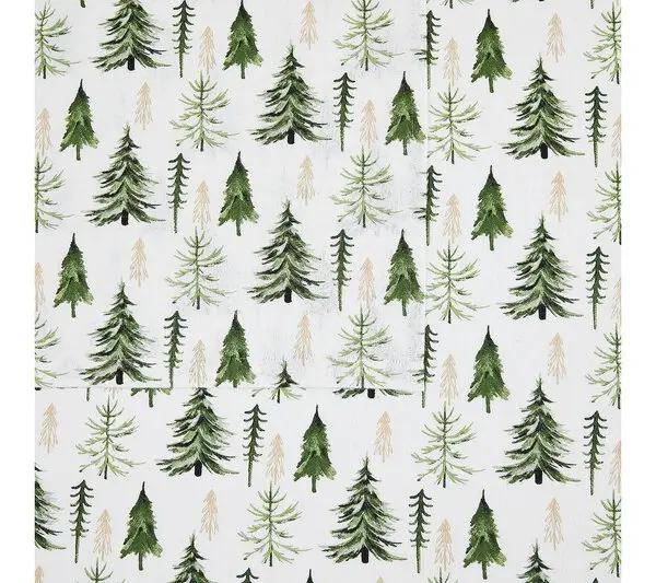 TRULY SOFT Trees King Flannel Sheet Set