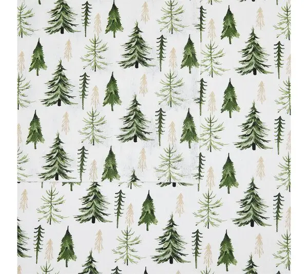 TRULY SOFT Trees Queen Flannel Sheet Set