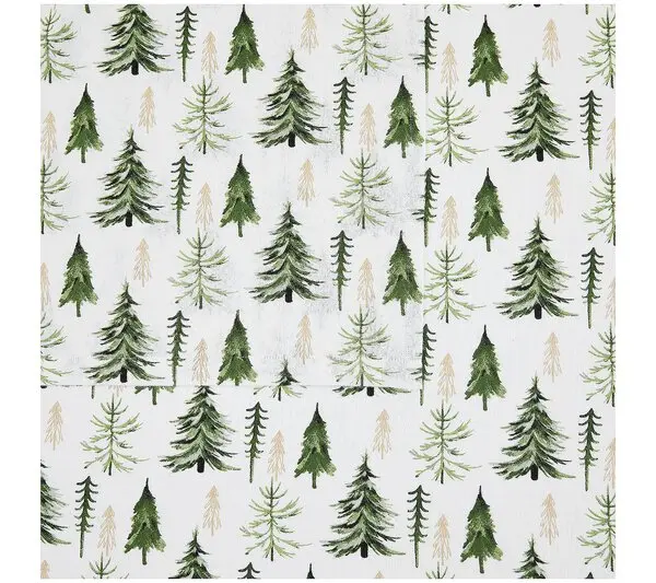TRULY SOFT Trees Twin Flannel Sheet Set