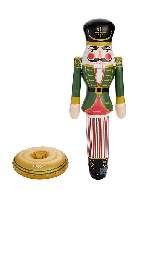 FUNBOY Small Classic Inflatable Nutcracker In Green