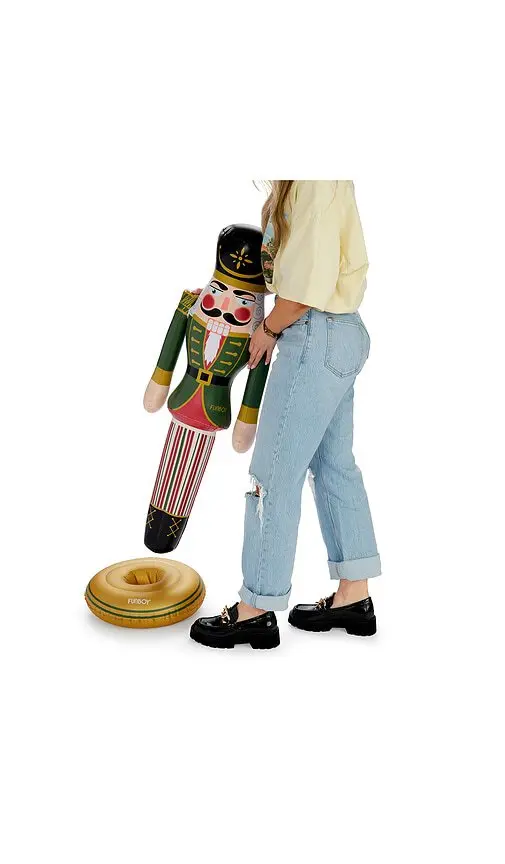FUNBOY Small Classic Inflatable Nutcracker In Green