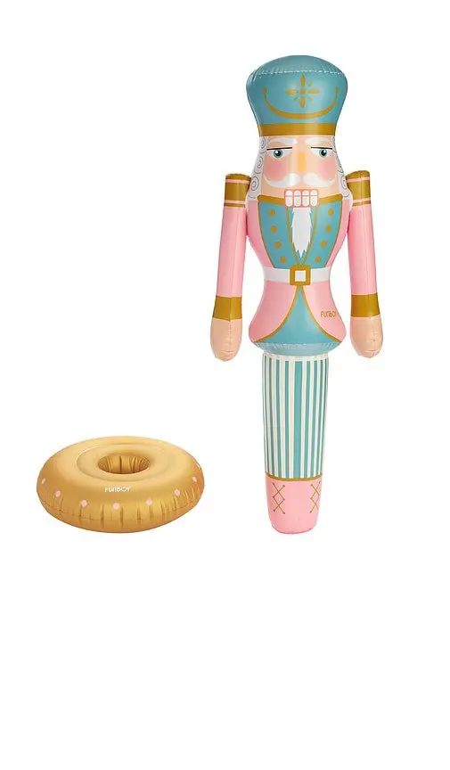 FUNBOY Large Pink Inflatable Nutcracker In Pink
