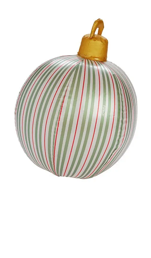 FUNBOY 3 Pack Vintage Stripe Light Up Inflatable Ornaments In Red
