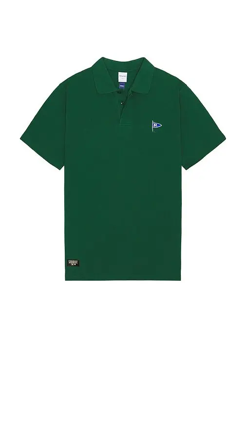 RIVVIA PROJECTS Flag Polo In Green - Forest Green