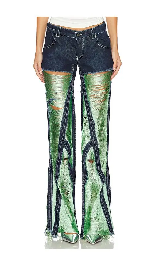 Off-White Shredded Denim