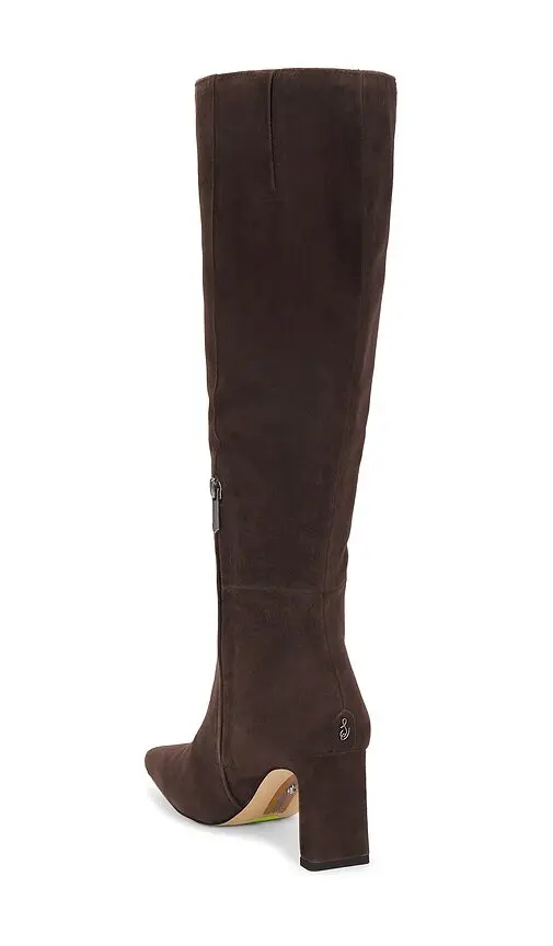 Sam Edelman Wide Calf Sylvia Boots - Chocolate Brown