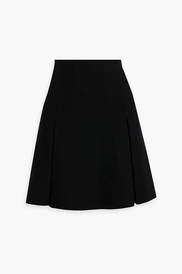 Co Pleated Wool-crepe Mini Skirt
