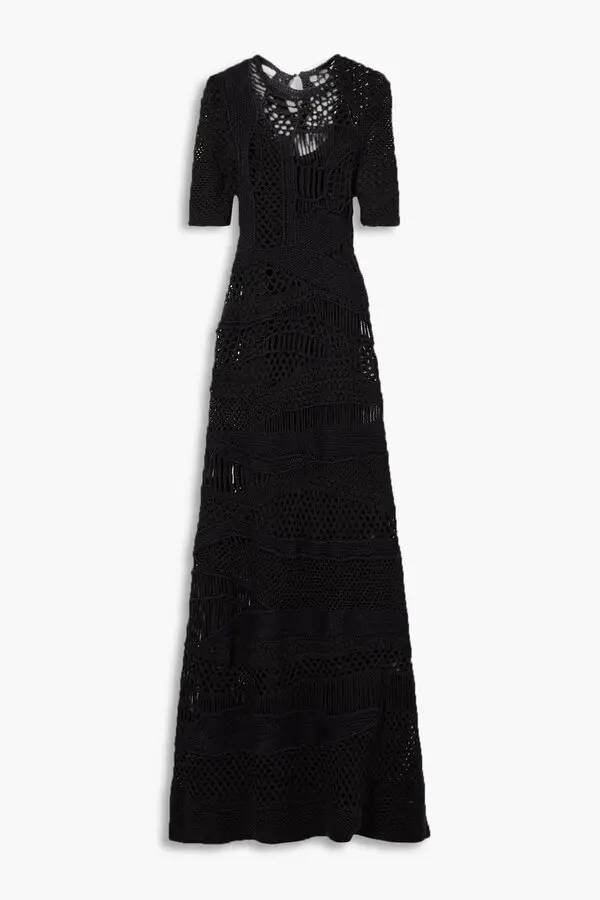 chinese dress ladies Chloe crocheted maxi dress  Fashionloaded.com