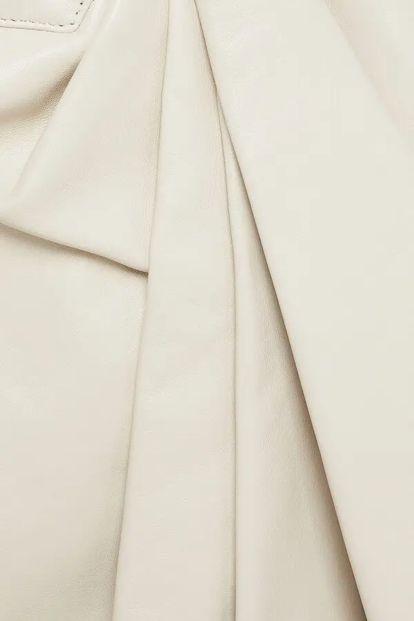 Isabel Marant Étoile Fanelia Asymmetric Leather Midi Wrap Dress