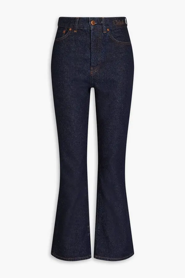 Chloé Embroidered Bootcut Jeans