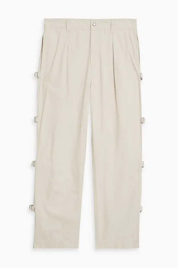Isabel Marant Étoile Ogiel Buckle-detailed Cotton Pants