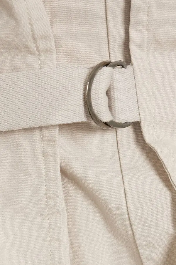 Isabel Marant Étoile Ogiel Buckle-detailed Cotton Pants