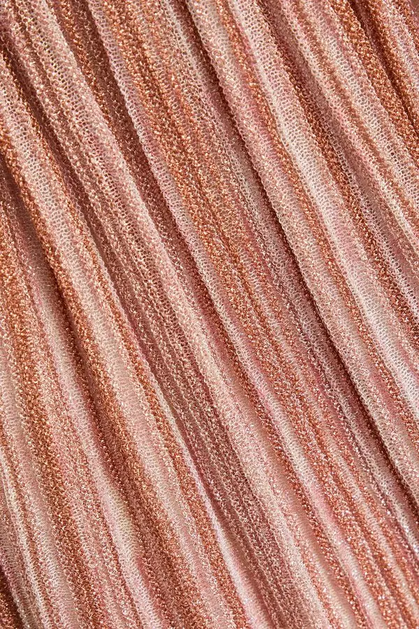 Isabel Marant Étoile Brayton Metallic Ribbed-knit Mini Skirt - Antique Rose