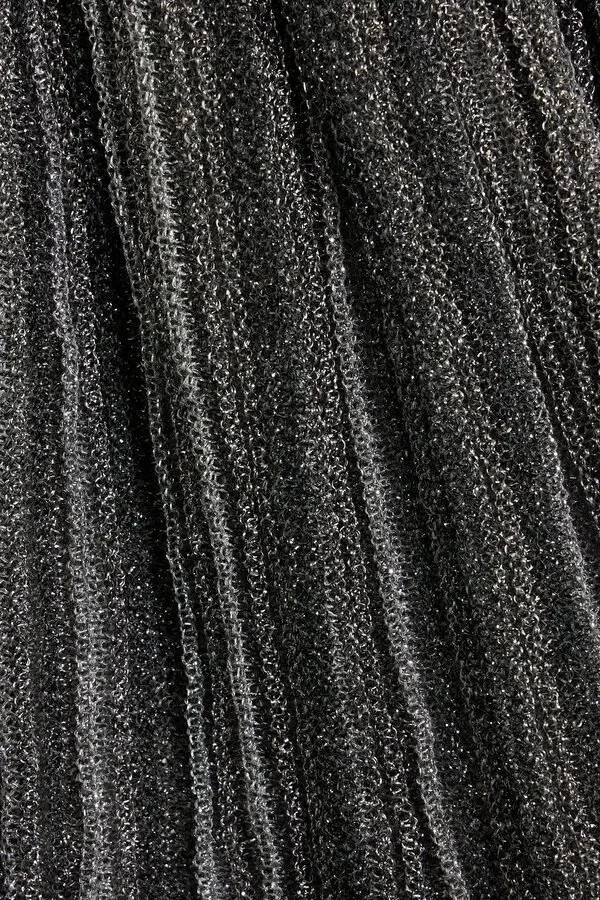 Isabel Marant Étoile Brayton Metallic Ribbed-knit Mini Skirt