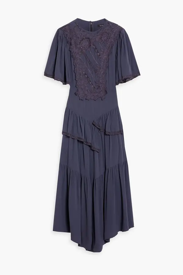 Isabel Marant Étoile Ladeira Lace-trimmed Maxi Dress