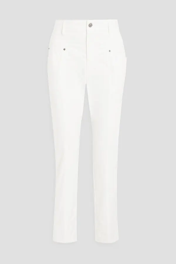 Isabel Marant Étoile Lorrick Slim-leg Pants - White