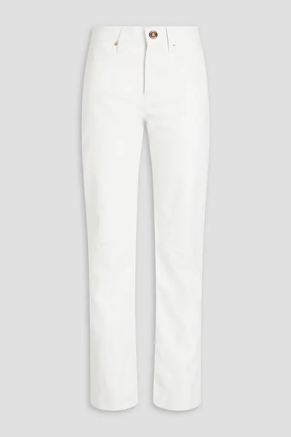 Gabriela Hearst Charles Leather Straight-leg Trousers