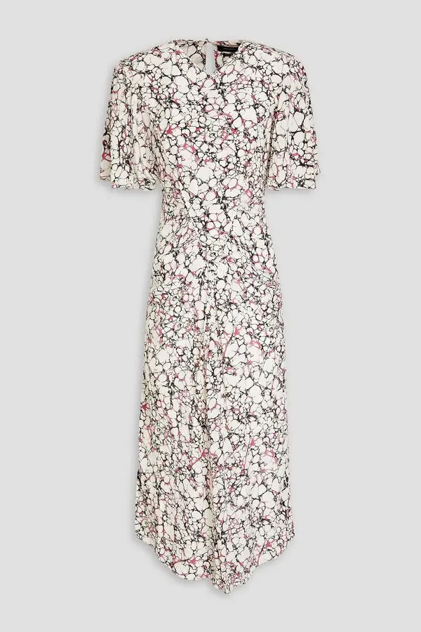 Isabel Marant Étoile Berwick Printed Silk Crepe De Chine Midi Dress