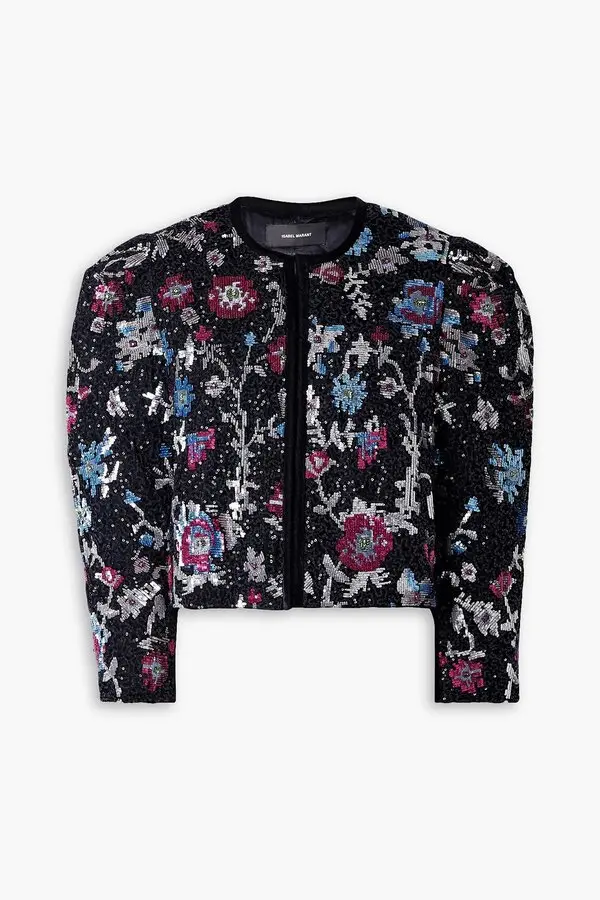 Isabel Marant Marjoya Embellished Velvet Jacket