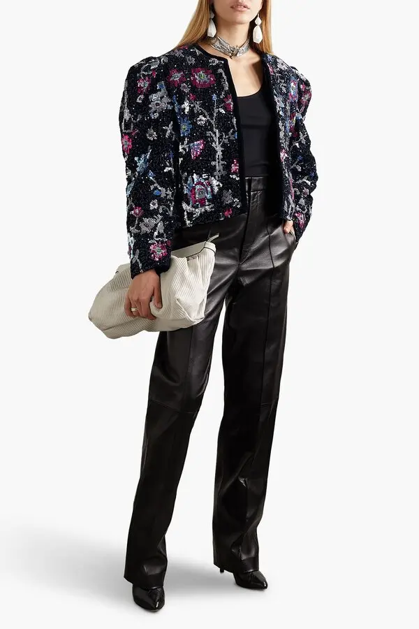 Isabel Marant Marjoya Embellished Velvet Jacket