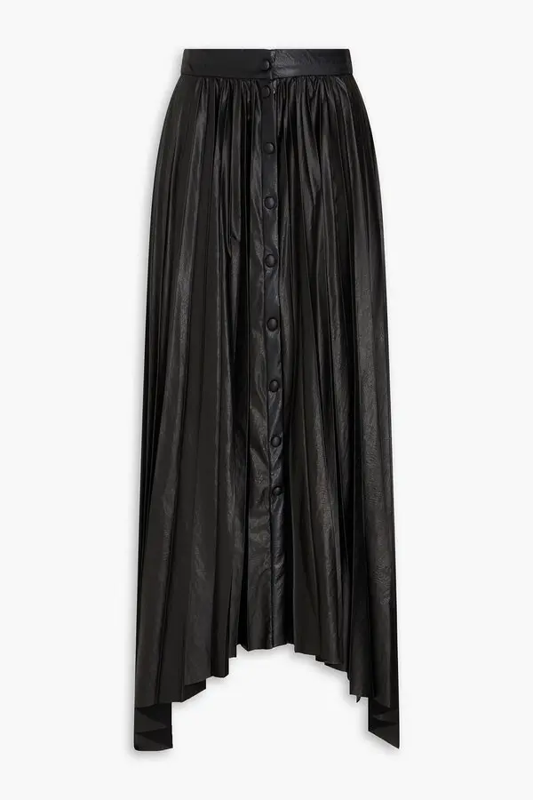 Isabel Marant Étoile Davis Asymmetric Pleated Maxi Skirt