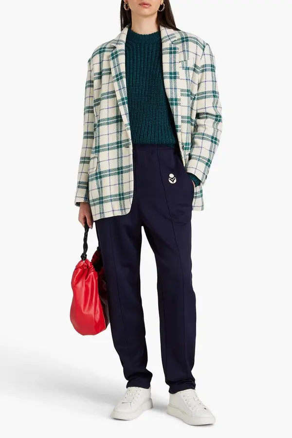 MARANT ETOILE Checked Wool-tweed Blazer