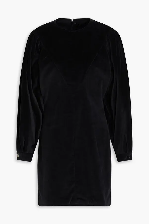 Isabel Marant Étoile Dilavio Gathered Cotton-velvet Mini Dress