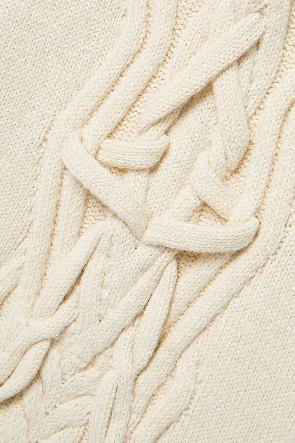 Isabel Marant Étoile Adrienne Cable-knit Merino Wool-blend Midi Dress