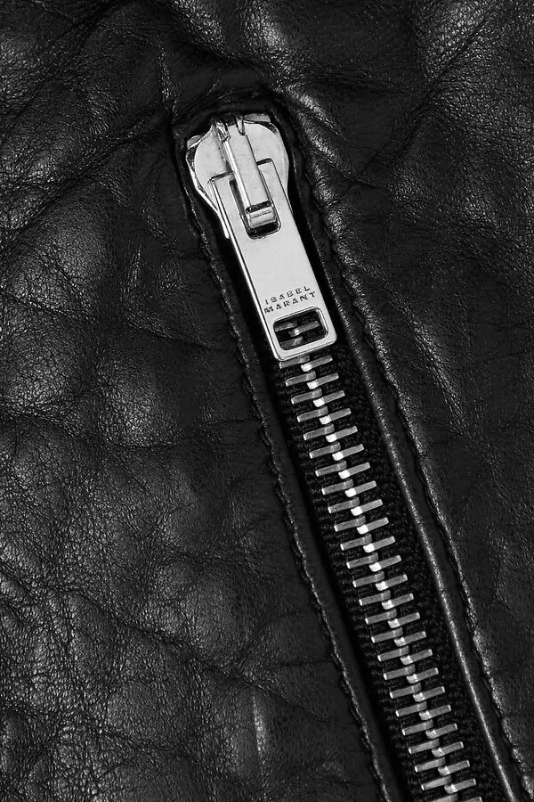 Isabel Marant Étoile Azizae' Crinkled Leather Mini Skirt