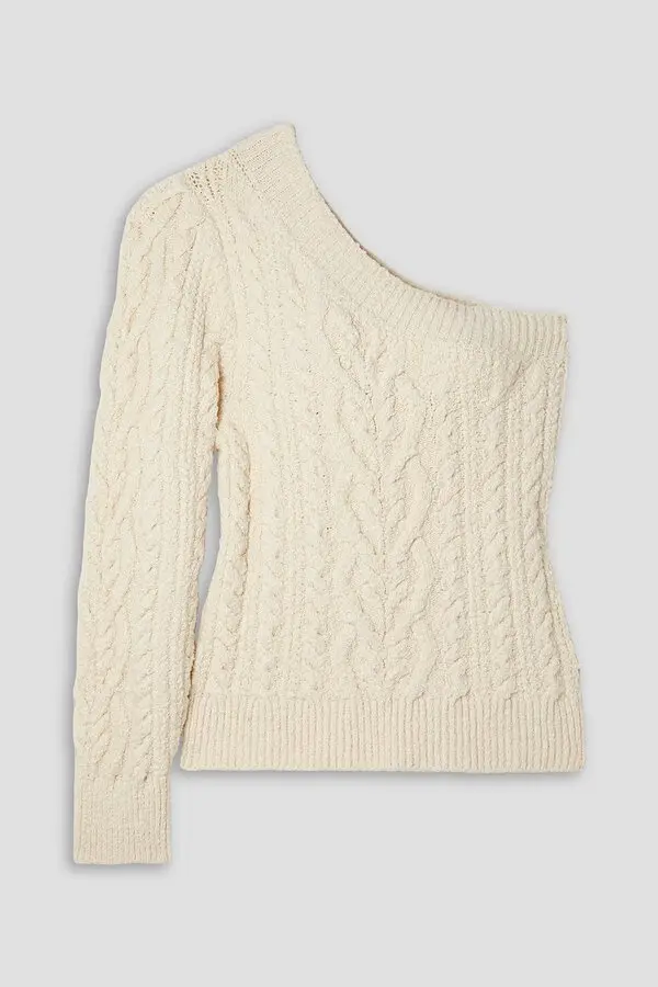 Isabel Marant Blaine One-shoulder Sweater - Ecru