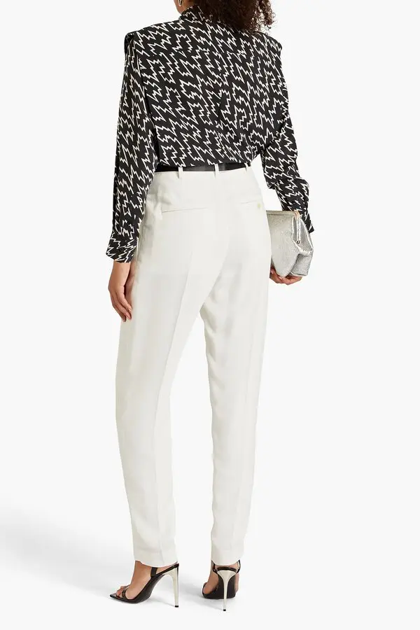 Isabel Marant Igalki Printed Stretch-silk Shirt