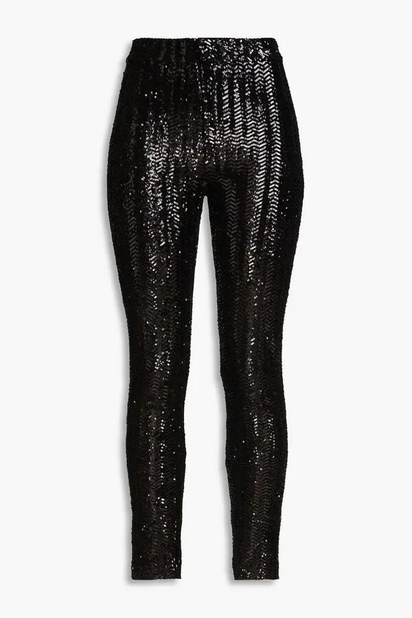 Isabel Marant Sequin-embellished Tulle Skinny Pants