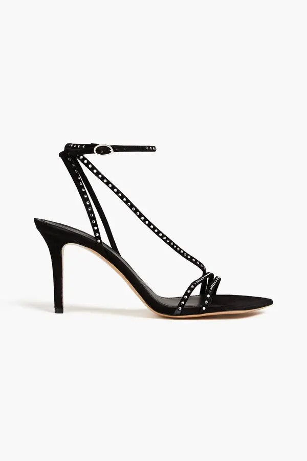 Isabel Marant Crystal-embellished Suede Sandals