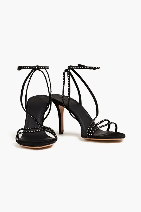 Isabel Marant Crystal-embellished Suede Sandals