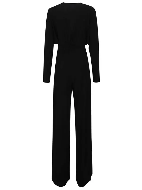 Norma Kamali Dolman Wrap Jumpsuit - Black