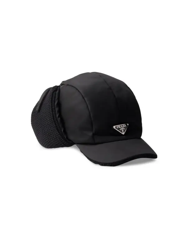 Prada Re-nylon And Wool Trapper Hat