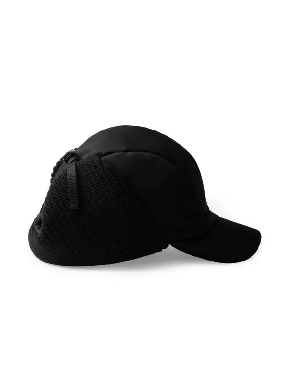 Prada Re-nylon And Wool Trapper Hat