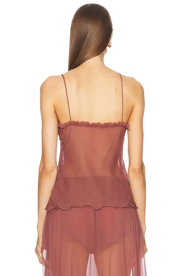Chloé Tulle Tank Top