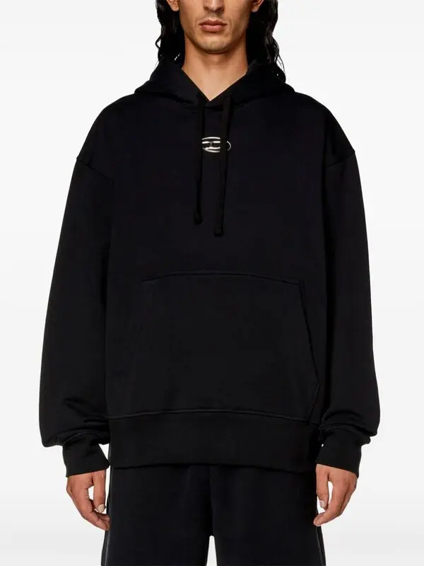 DIESEL Metallic Logo Hoodie