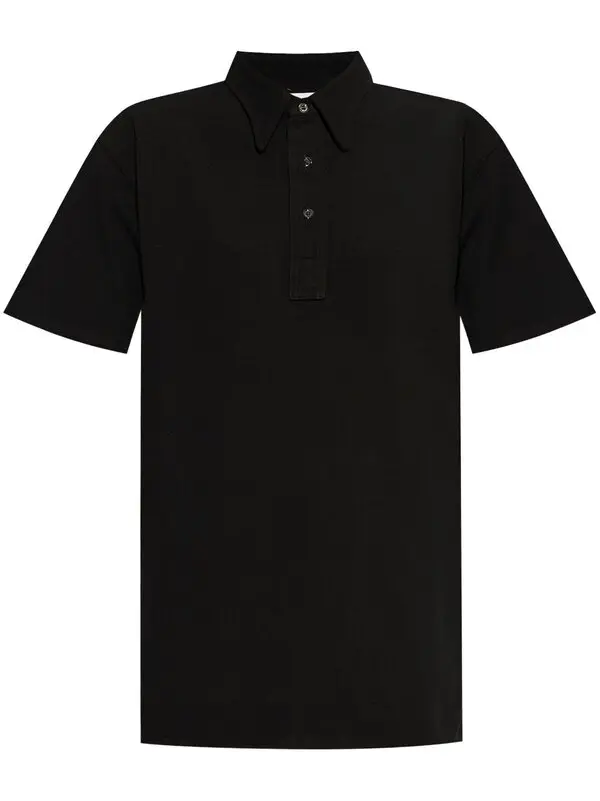 MAISON MARGIELA Cotton Polo Shirt - Black