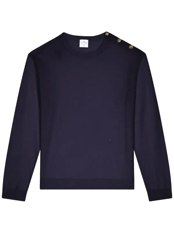 COURREGES Shoulder-snaps Sweater - Blue