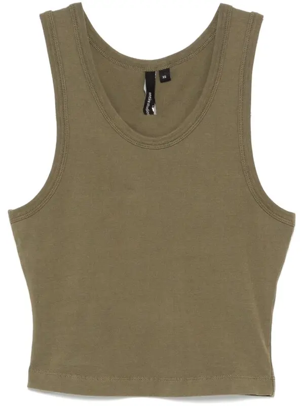 ENTIRE STUDIOS Cropped Tank Top - Green
