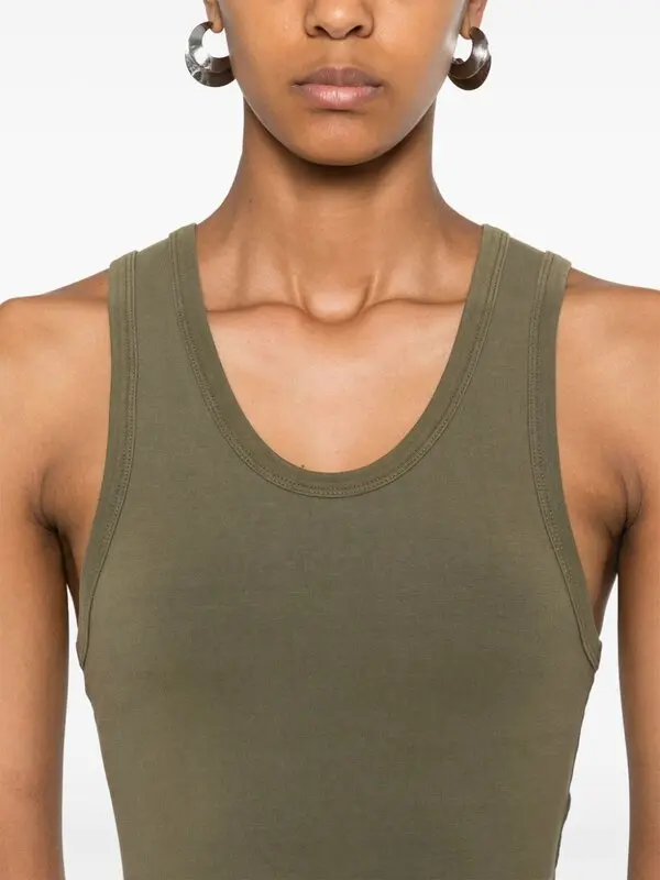 ENTIRE STUDIOS Cropped Tank Top - Green